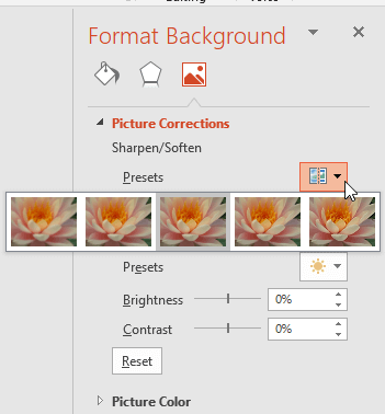 brighten background powerpoint