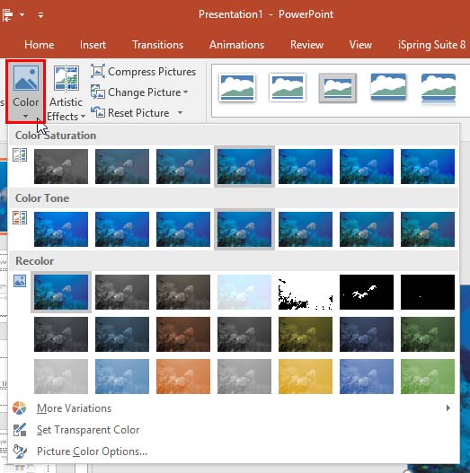 how to match background color in powerpoint