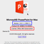 Identify Your Version and License of Microsoft PowerPoint and Office on ...