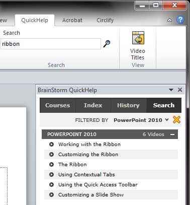BrainStorm QuickHelp