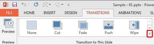 Slide Transitions in PowerPoint 2013 for Windows