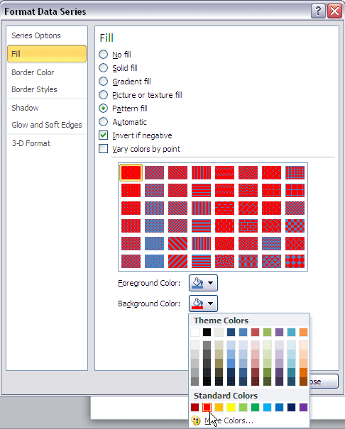 Changing Color for Negative Data Series of Charts in PowerPoint 2010 ...