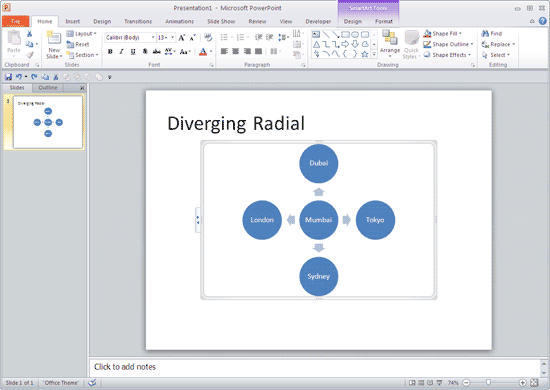 Change SmartArt Graphic Layouts in PowerPoint 2010 for Windows