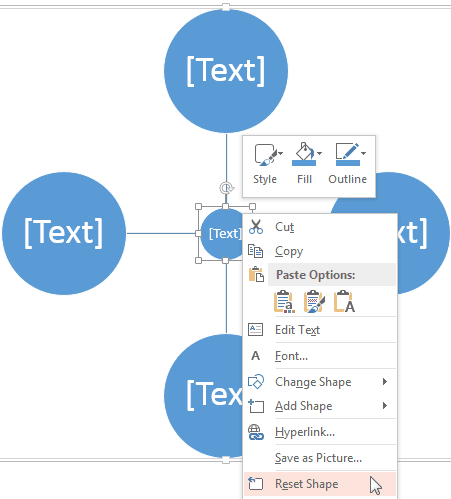 Resize Shapes within SmartArt Graphics in PowerPoint 2013 for Windows