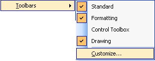 Customizing Toolbars in PowerPoint 2003 and 2002 for Windows