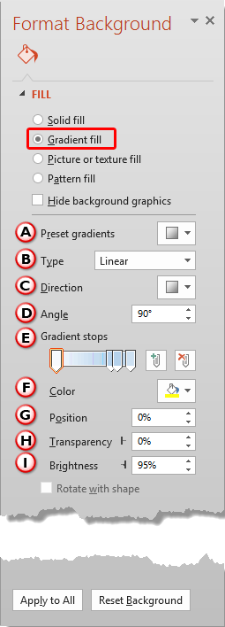Gradient Fills for Slide Backgrounds in PowerPoint 2013 for Windows