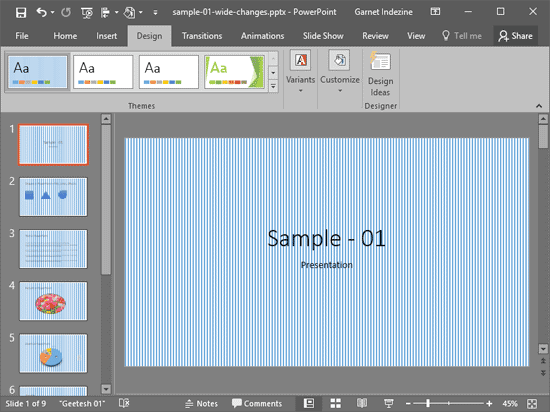 Pattern Fills for Slide Backgrounds in PowerPoint 2016 for Windows