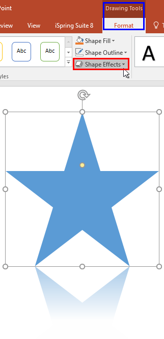 Advanced Reflection Effect Options in PowerPoint 2016 for Windows