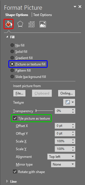 Add Texture Fills to Shapes in PowerPoint 2016 for Windows