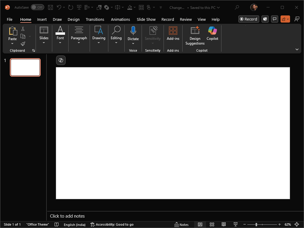 Change Slide Layout in PowerPoint 365 for Windows