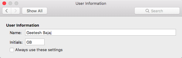 Account Tab of Backstage View in PowerPoint 2016 for Mac