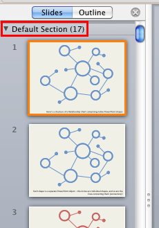 Adding and Renaming Sections in PowerPoint 2011 for Mac