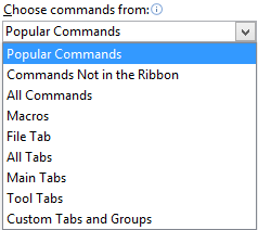 Adding Commands to Custom Groups in PowerPoint 2013 for Windows