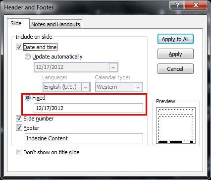 Add Headers and Footers to Slides in PowerPoint 2010 for Windows