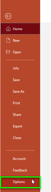 Changing Interface Color in PowerPoint 365 for Windows
