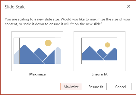 Change Aspect Ratio from Widescreen to Standard in PowerPoint for the Web