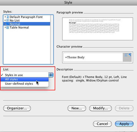 Creating PowerPoint Outlines in Microsoft Word 2008 for Mac