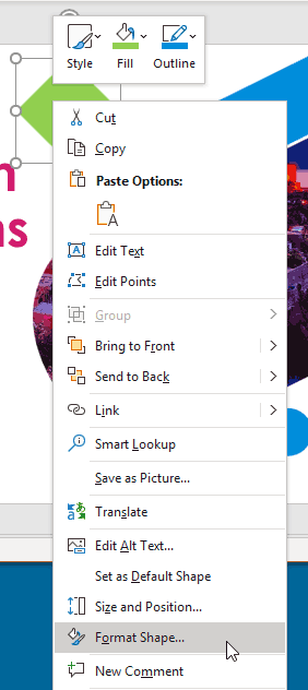 Format Task Panes in PowerPoint 365 for Windows