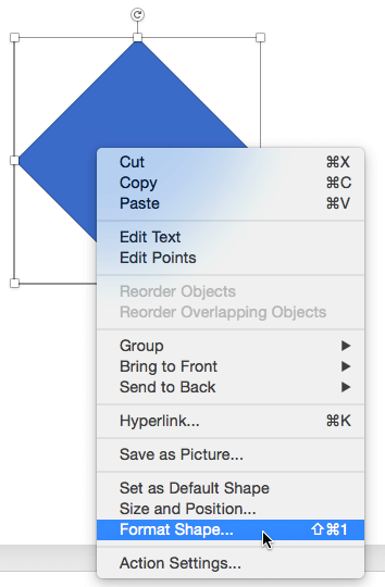 Format Task Panes in PowerPoint 2016 for Mac