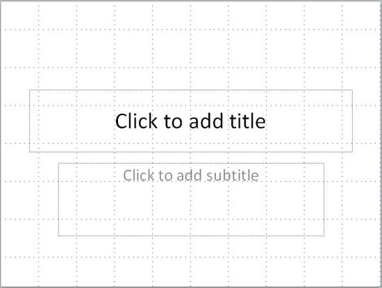 Gridlines in PowerPoint 2010 for Windows
