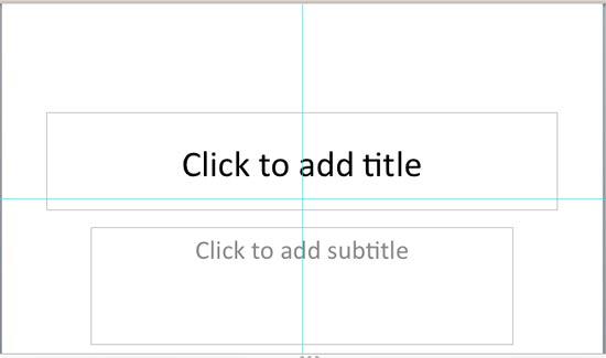 Guides in PowerPoint 2011 for Mac