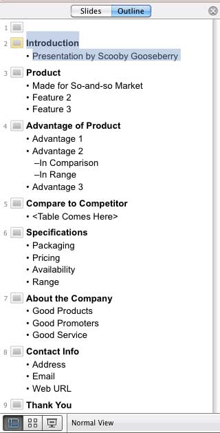 Import Outlines in PowerPoint 2011 for Mac