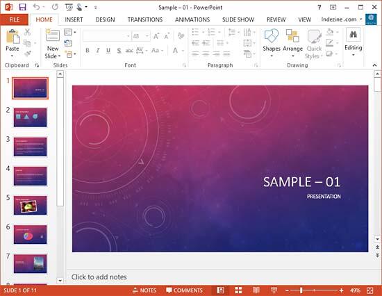 Mini Toolbar in PowerPoint 2013 for Windows