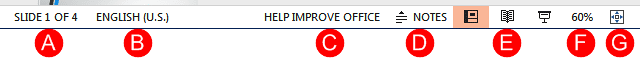 Status Bar in PowerPoint for the Web