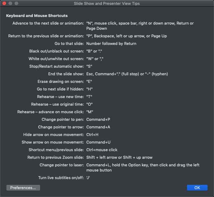 Presenter View in PowerPoint 365 for Mac