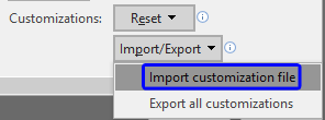 Reset, Export, and Import QAT Customizations in PowerPoint 2016 for Windows