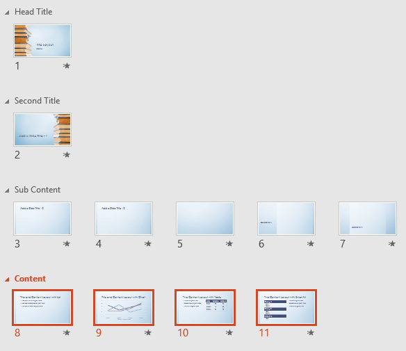 Reordering Sections in PowerPoint 2016 for Windows