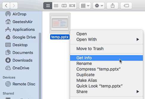 Set as Default Version in PowerPoint 365 for Mac
