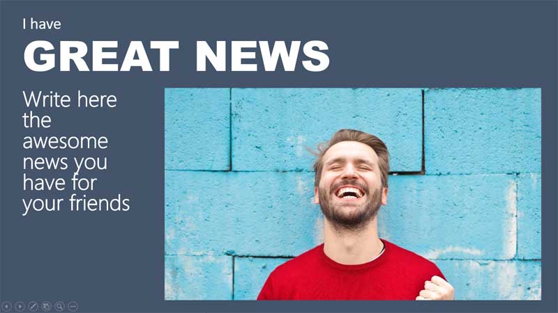 Slide Show View in PowerPoint 2019 for Windows