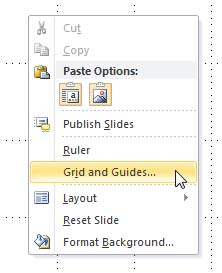 Snap to Grid Settings in PowerPoint 2010 for Windows