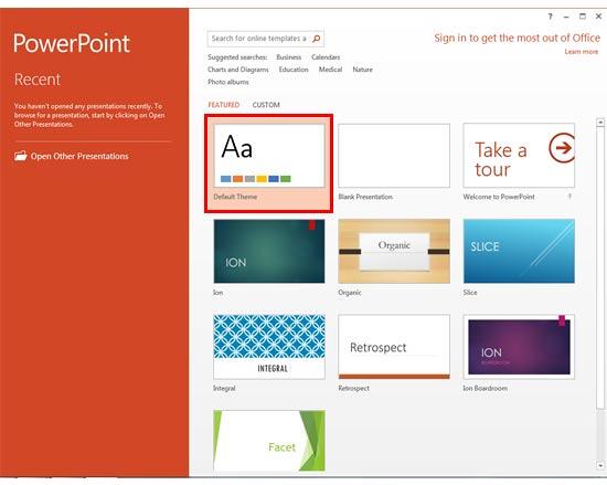 Set Standard 4:3 Aspect Ratio as Default in PowerPoint 2013 for Windows