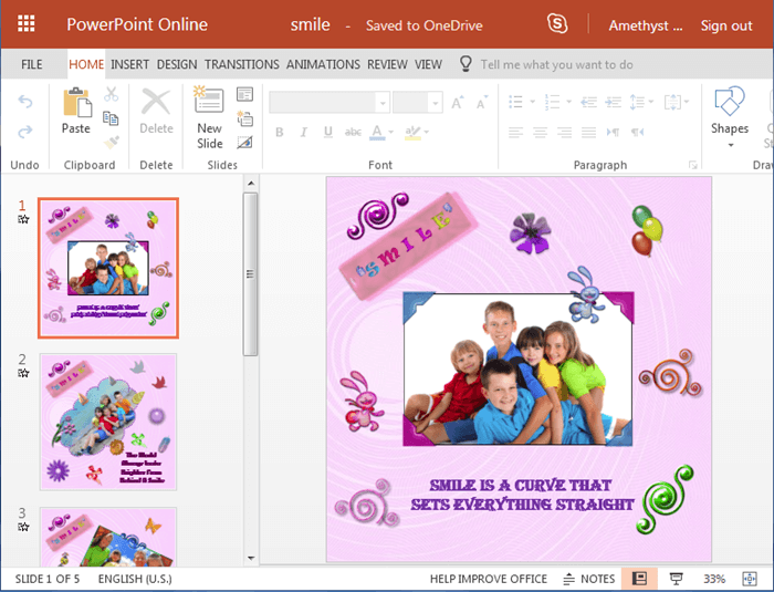 Task Pane In Powerpoint For The Web