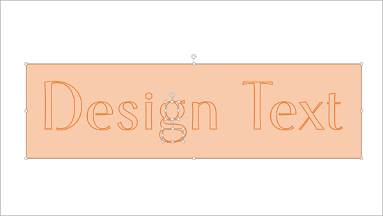 Convert Text to Shapes by Fragmenting in PowerPoint 2013 for Windows