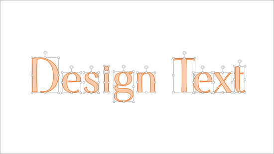Convert Text to Shapes by Fragmenting in PowerPoint 2013 for Windows