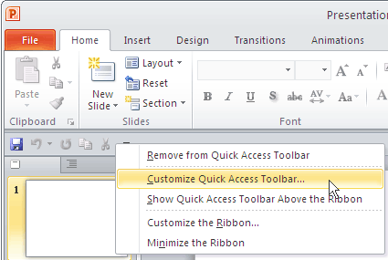 Add Combine Shape Commands to the Quick Access Toolbar in PowerPoint ...