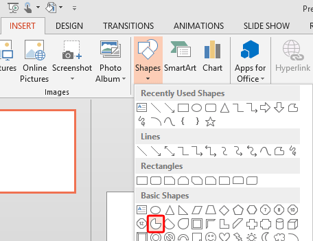Creating Semi-Circles in PowerPoint 2013 for Windows