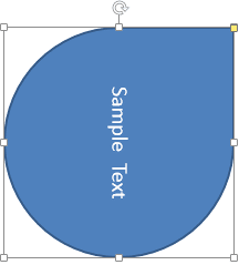 Rotate Text 180° Within Shapes in PowerPoint 2013 for Windows
