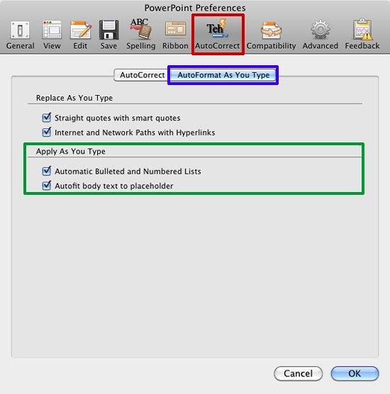 Text Box Autofit Options in PowerPoint 2011 for Mac Text Box Autofit Options in PowerPoint 2011 for Mac