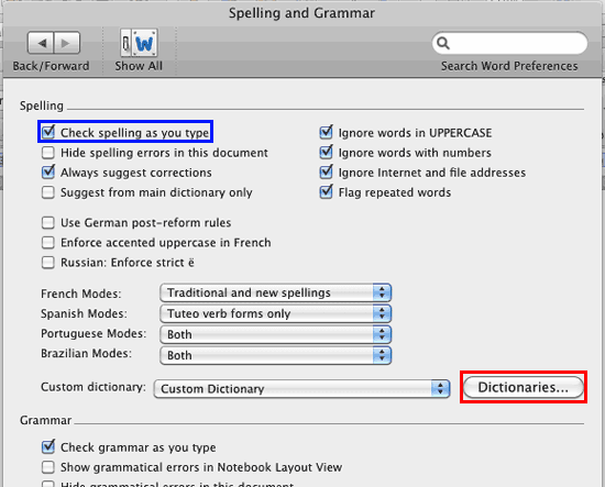 Creating and Editing Custom Dictionaries in PowerPoint 2011 for Mac