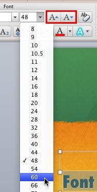 Font Types and Sizes in PowerPoint 2011 for Mac