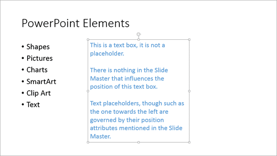 Move Text Boxes on a Slide in PowerPoint 2013 for Windows